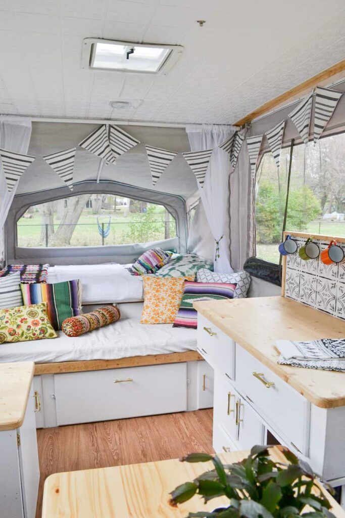 26 Pop Up Camper Remodel Ideas (DIY and Budget Friendly) - Refresh Camping