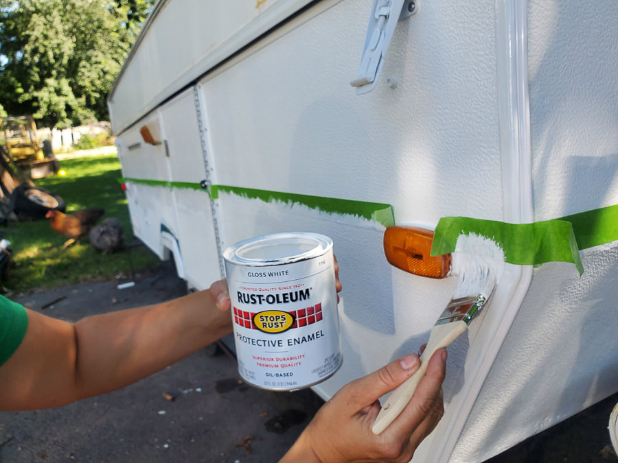 How to Paint a Camper Exterior - Refresh Camping