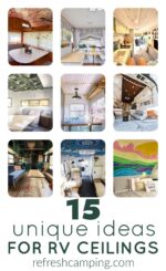 15 DIY RV Ceiling Ideas to Update Your Camper