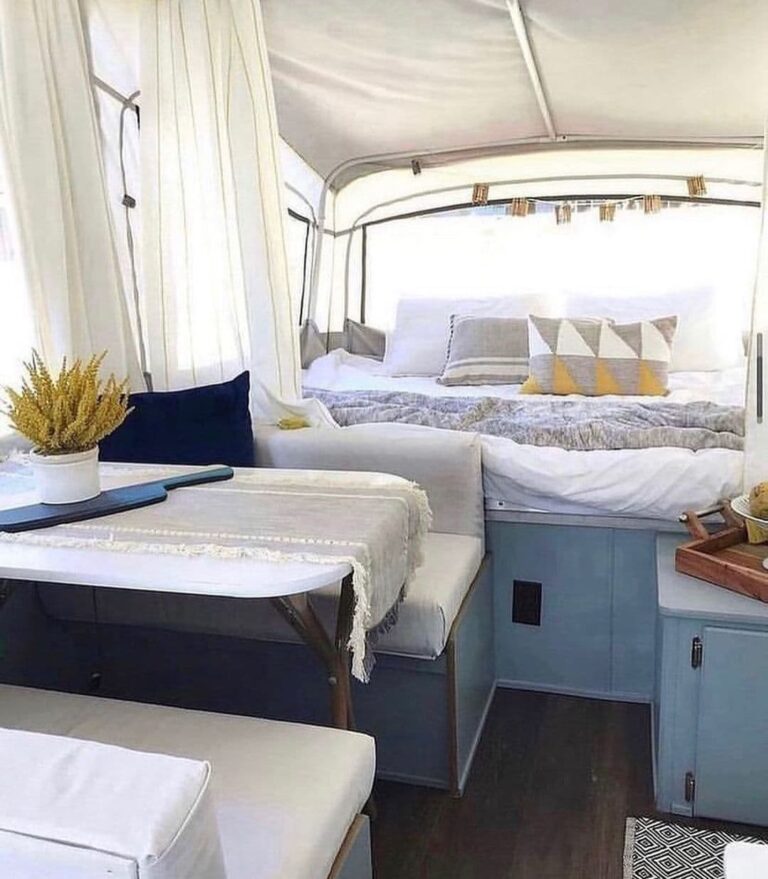 26 Pop Up Camper Remodel Ideas (DIY and Budget Friendly) - Refresh Camping