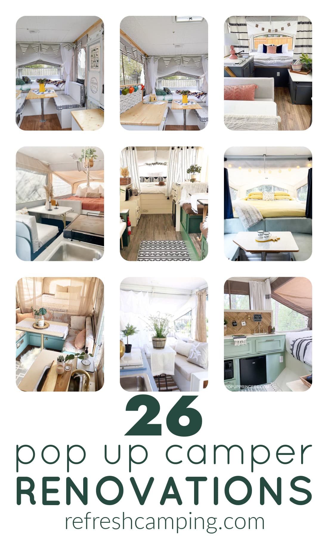 26 Pop Up Camper Remodel Ideas (DIY and Budget Friendly) - Refresh Camping
