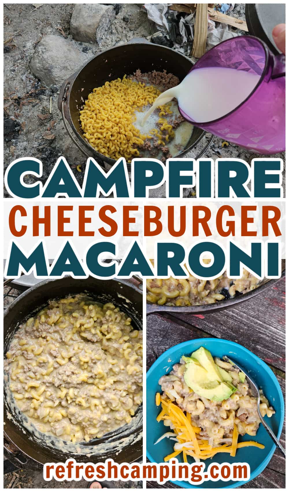 Cheeseburger Casserole: One Pot Camping Recipe - Refresh Camping