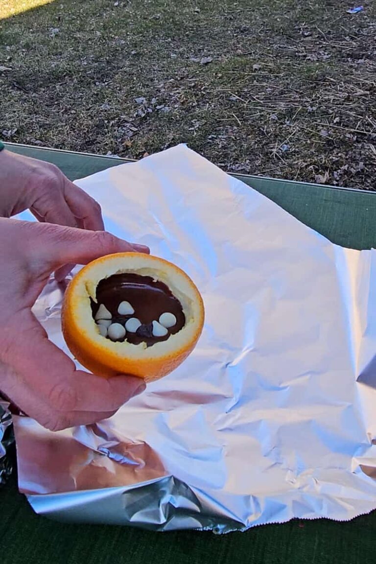 Chocolate Campfire Orange Cakes - Refresh Camping