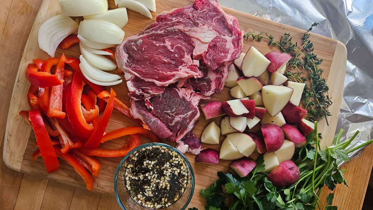 Steak and Potato Foil Packets for Campfire or Grill - Refresh Camping