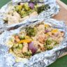 Chicken, Broccoli and Rice Foil Packet Camping Dinner - Refresh Camping