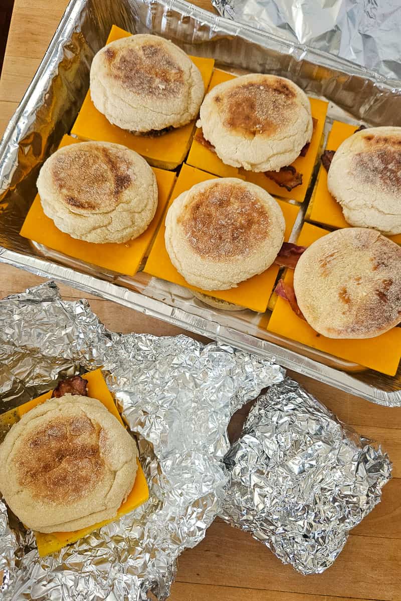 Make Ahead Breakfast Sandwiches Perfect for Camping - Refresh Camping