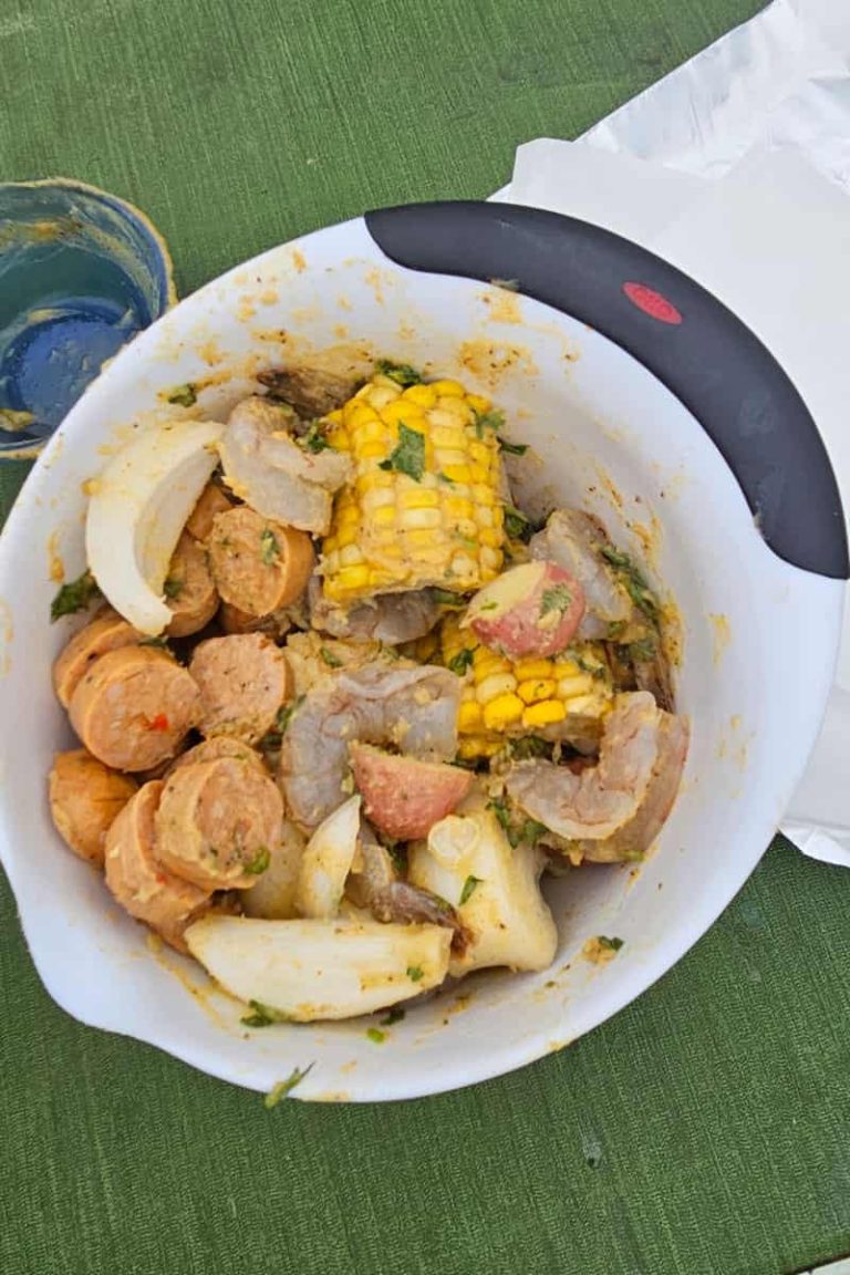 Shrimp Boil Foil Packs for Campfire or Grill - Refresh Camping